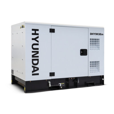 Hyundai 9kW 11.25kVA Silenced Diesel Generator Slow Running 1500rpm ...