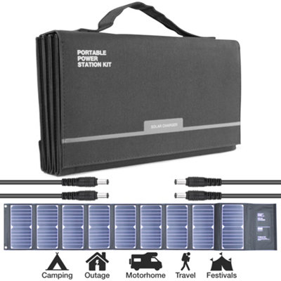 Hyundai H60 60W Portable and Foldable Solar Charger With USB and DC ...