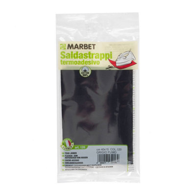 I/ON MENDING FABRIC - Mending Fabric: Iron-On: 40 x 15cm: Smoke - Marbet