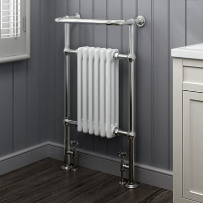 iBathUK 6 Column Traditional Designer Heated Towel Rail Bathroom ...