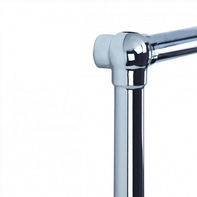 iBathUK Georgian Traditional Vertical Towel Radiator Rail, Towel Warmer 3 Bar Floor Mounted ...