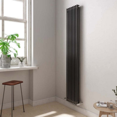 iBathUK Regency Tall Vertical Column Radiator, Double Panel Radiators ...