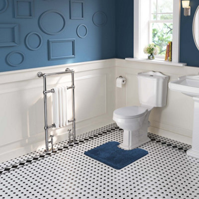 iBathUK Windsor Traditional Vintage Vertical Heated Towel Rail - Chrome ...