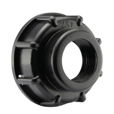 IBC 2INCH S60X6 CAP KIT WITH 1INCH BSP THREAD BRASS LEVER VALVE GEKA ...