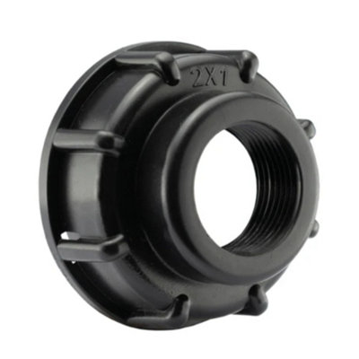 IBC 2INCH S60X6 CAP WITH LEVER VALVE AND 25MM MDPE STRAIGHT COUPLER AND ...