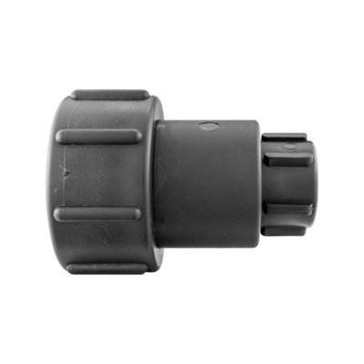 IBC BSP with Nickel Plated Brass Lever Tap Hose Barb and Locking Handle
