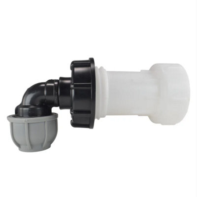 IBC Extender with 2 S60X6 Cap and 32mm MDPE Elbow