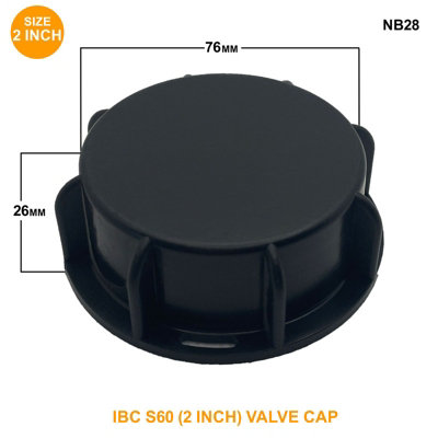 IBC S60 (2 inch) Valve Cap for IBC containers