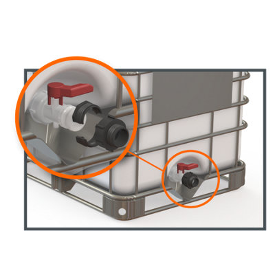 IBC S60X6 buttress Male X IBC - 2'' Camlock convertor shells comes with ...