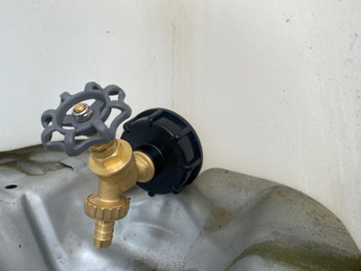 ibc storage tank water diesel outlet cap s60x6 (2") with brass dial bib ...