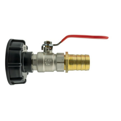 IBC tank outlet tap with s60x6 2" coarse thread cap,full flow lever ...