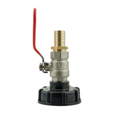 IBC tank outlet tap with s60x6 2" coarse thread cap,full flow lever ...