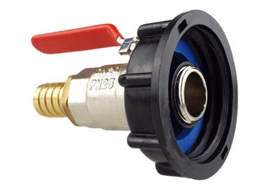 IBC tank outlet tap with s60x6 2" coarse thread cap,full flow lever ...
