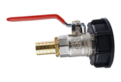 IBC tank outlet tap with s60x6 2" coarse thread cap,full flow lever ...