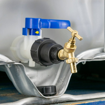 ibc tank s60x6 coarse threaded outlet tap kits with swivel extender cap ...