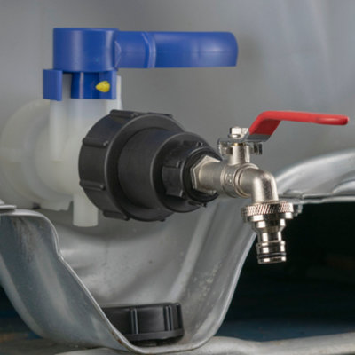 ibc tank s60x6 coarse threaded outlet tap kits with swivel extender cap ...