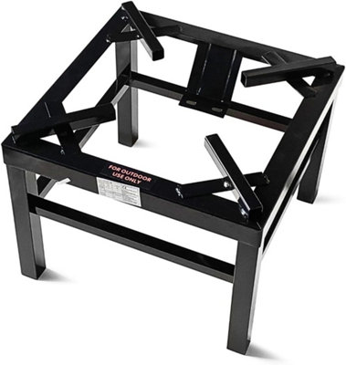 iBest UK Cast Iron Steel Catering Stove Key Burners Outdoor LPG Black ...