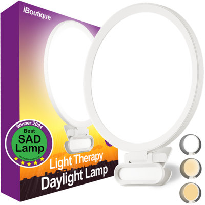 iBoutique Daylight Therapy LED SAD Lamp - 10,000 Lux Daylight, 3 Colour ...