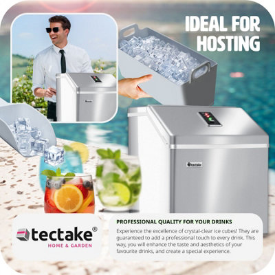 Ice Maker for Clear Ice Cubes - silver
