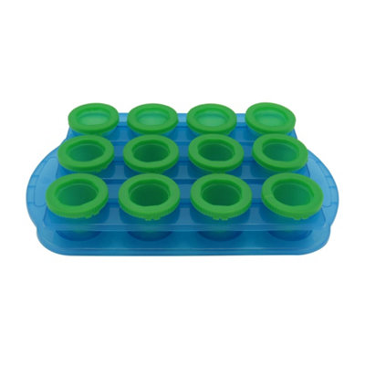 Ice Shot Glass Mould x12 (Party Drinking Silicone Shooters Frozen)