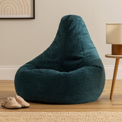 icon Dalton Corduroy Bean Bag Chair Teal Green Recliner Bean Bags | DIY ...