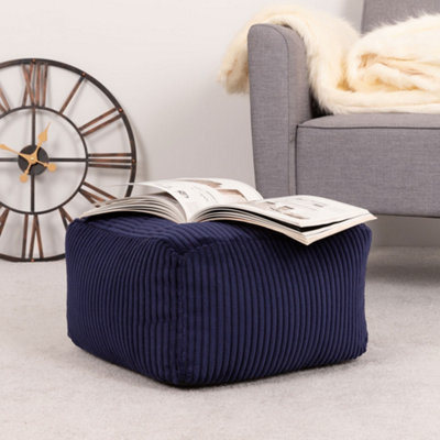Navy blue footstool store