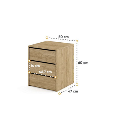 Idea 13 Contemporary Chest Of Drawers Internal Cabinet Bedside for ...
