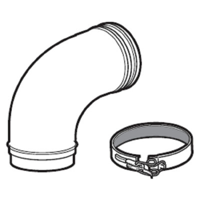Ideal Boilers Evomax 90 Degree Elbow Kit 80mm X 125mm 213259