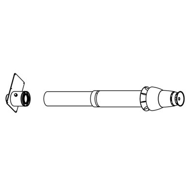 Ideal Boilers Vertical Roof Flue Kit White 213264