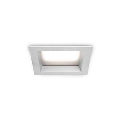 Ideal Lux Basic Ip65 Integrated LED Square Recessed Downlight Matte ...