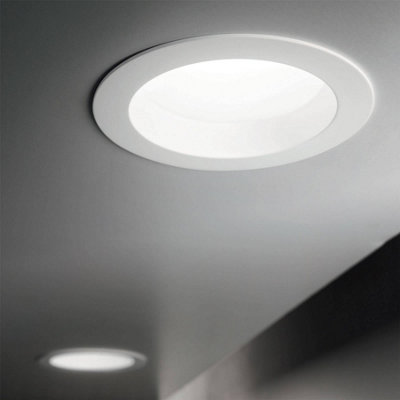 Ideal Lux Basic LED Light Recessed Spotlight White IP44