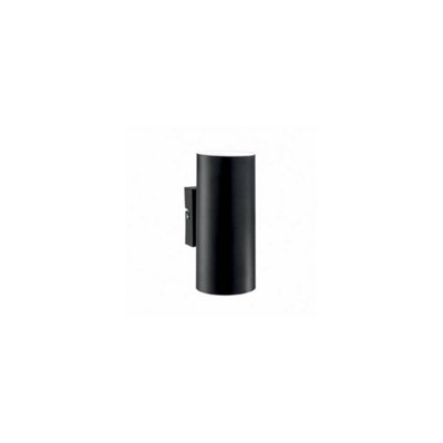 Ideal Lux Hot 2 Light Up & Down Wall Light Black, GU10