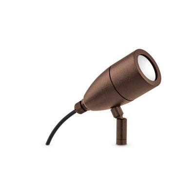 Ideal Lux Inside Outdoor Ground Display Spotlight Lamp 1 Light Coffee ...