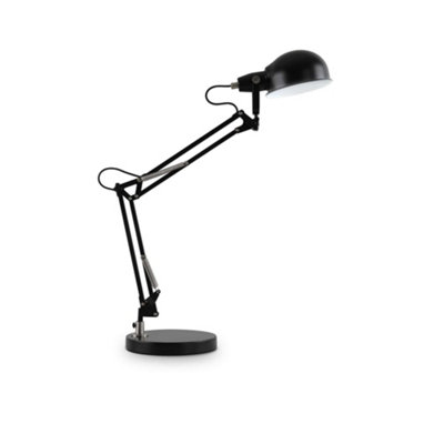 Ideal Lux Johnny Desk Task Lamp Black | DIY at B&Q