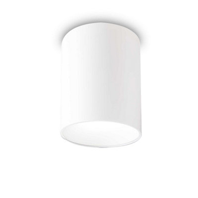 Ideal Lux Nitro Integrated LED Round Surface Mounted Downlight White ...