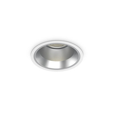 Ideal Lux Off Round Recessed Downlight White, 14000K, 15W