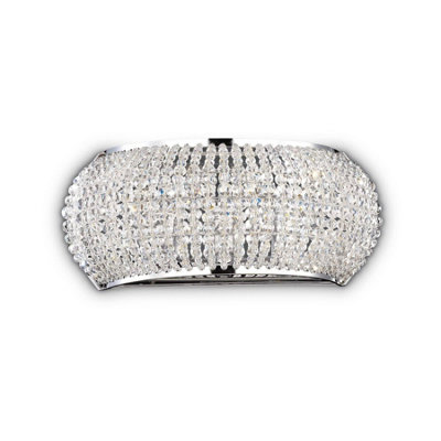 Ideal Lux Pasha' 3 Light Wall Light Chrome