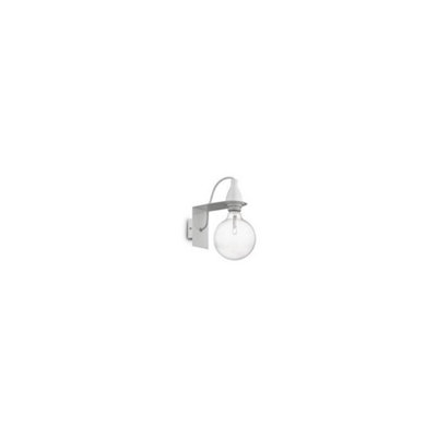 Ideal Lux Radio 1 Light Wall Light White, E27