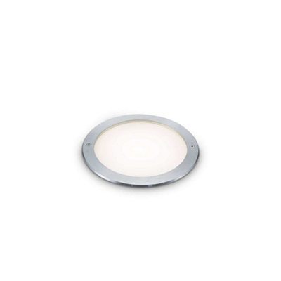 Ideal Lux Taurus Integrated LED Outdoor Recessed Ground Light Wide ...