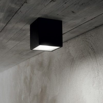 IDEAL LUX TECHO OUTDOOR SURFACE MOUNTED DOWNLIGHT COFFEE IP54, GU10