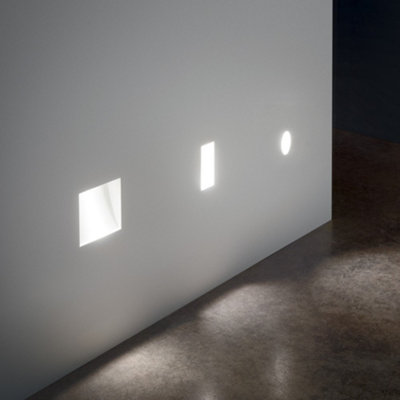 Ideal Lux Walky-2 Integrated LED Plaster In Indoor Recessed Marker Wall ...