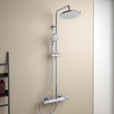 Ideal Standard Ceratherm T25 Thermostatic Dual Mixer Shower, Chrome ...