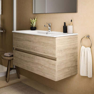 Ideal Standard Eurovit+ 1000mm Wall Mounted Vanity Unit with 2 Drawers ...