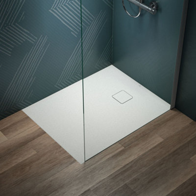 Ideal Standard Ultra Flat EVO Rectangle 35mm Shower Tray in Silk White ...