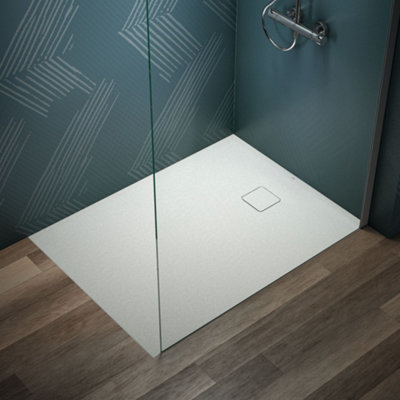 Ideal Standard Ultra Flat EVO Rectangle 35mm Shower Tray in Silk White ...