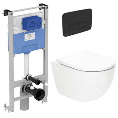 Ideal Standard WC Pack Freestanding Prosys Frame + Rimless SAT Tornado ...