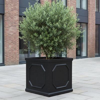 IDEALIST™ 55cm Square Planter, Chelsea Flower Box Garden Planter ...