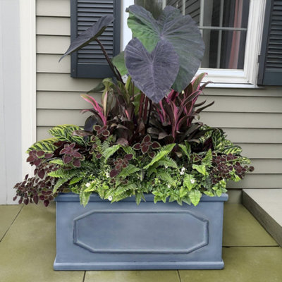 IDEALIST™ 60cm Chelsea Trough, Vintage Slate Effect Rectangular ...