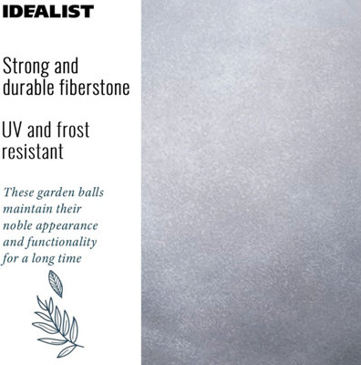 IDEALIST™ Light Grey Reinforced Stone Outdoor Concrete Effect Garden ...