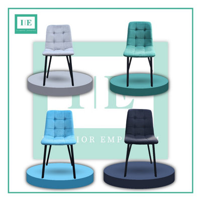 IE Nordic Rock Extendable Ceramic Dining Table (Grey) - with 4 Static ...